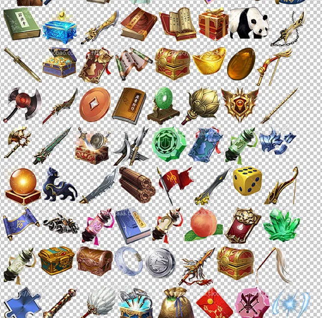 三国游戏 中国风古代风格 装备图标物品物资资源手游游戏设计素材-淘宝网-花瓣网