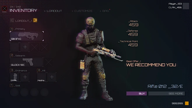 PC FPS _ UI Personal Work-花瓣网