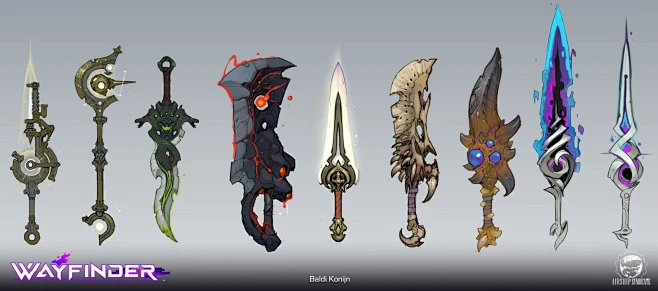 Wayfinder Weapon Concepts-花瓣网