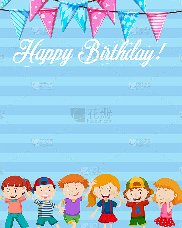 A birthday note template