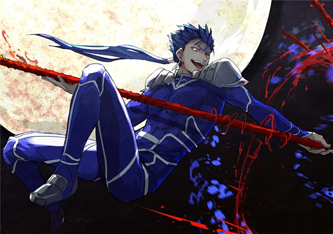 FGO/fate系列角色库丘林同人图集插画CG壁纸 – ACG图包网-花瓣网