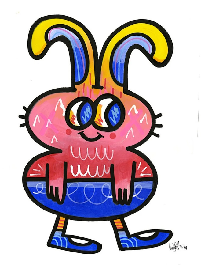 The Garden Party - Jon Burgerman - Characters : The Garden Party - Jon ...