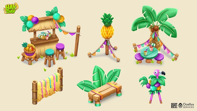 Hay Day - Summer 2022/2023/2024 ⛱️图片_Q版分镜场景图片素材-花瓣网