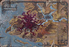 A-花瓣网|陪你做生活的设计师 | Mythical_top_view_anglea_map_of_a_fantasy__1449cbb2 ...