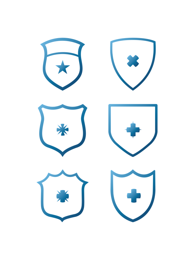 矢量防护盾牌保护防卫安全加密icon图标 (1)