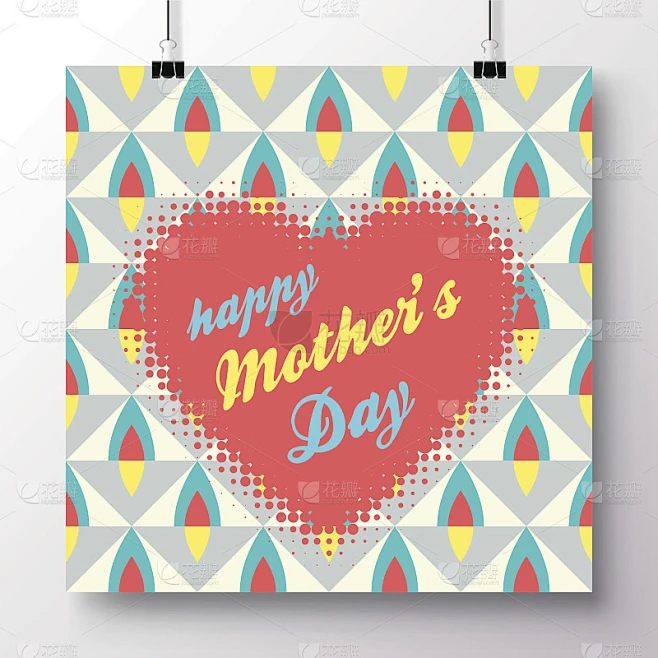 贺卡——母亲节快乐素材-花瓣网