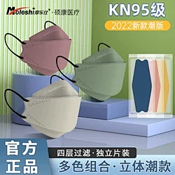 莫兰迪色n95口罩立体3d高颜值口罩女2022新年kn95官方正品男潮款-花瓣网