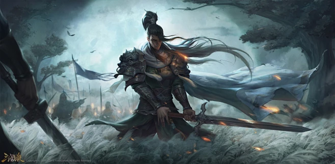 三国杀 界·朱然. Zhu Ran from Three kingdoms kill-花瓣网