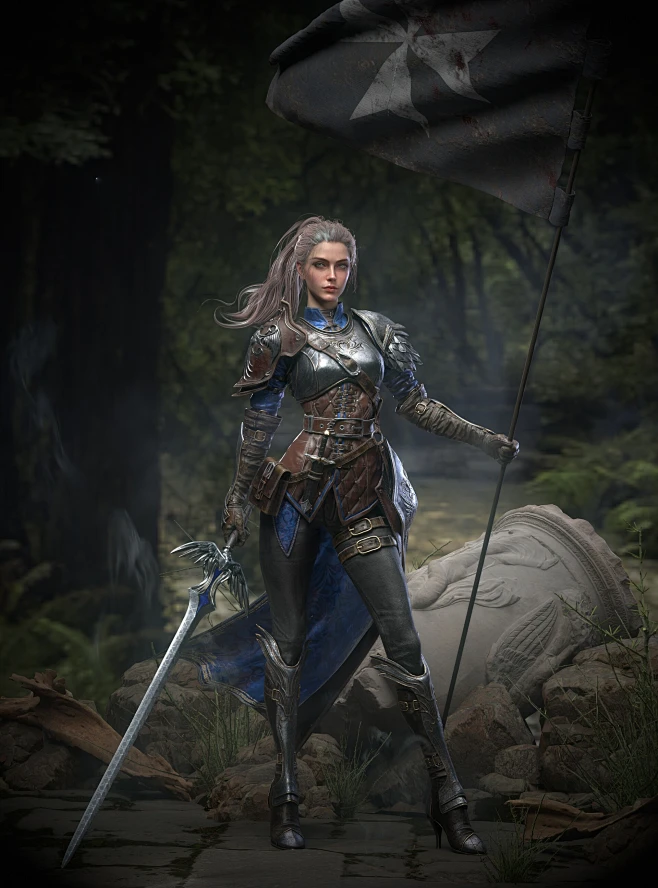 Knight--Game Art-花瓣网