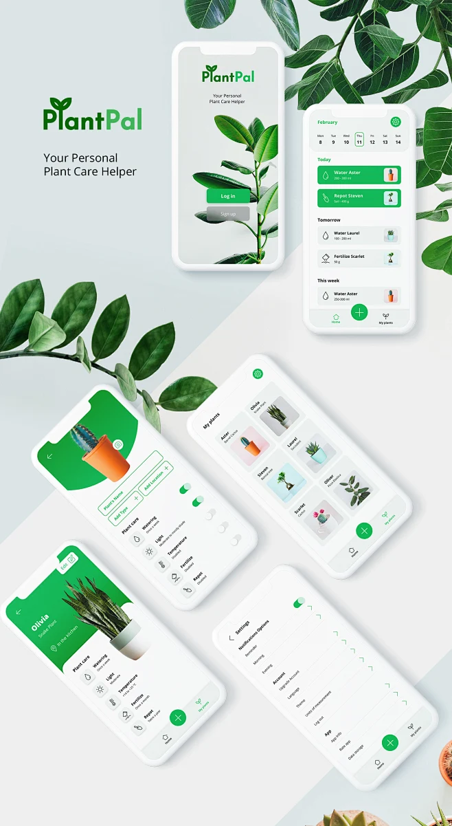 PlantPal | Plant app design-花瓣网