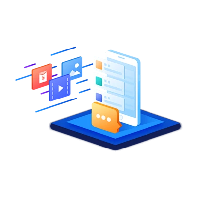 【米图网-52mitu.com】手机办公 流程插画 2.5D插画 商务插画 工作 办公场景 商务 科技插画 金融 渐变 网络 矢量插画 2.5D矢量插画2.5D商务手机办公插画-花瓣网