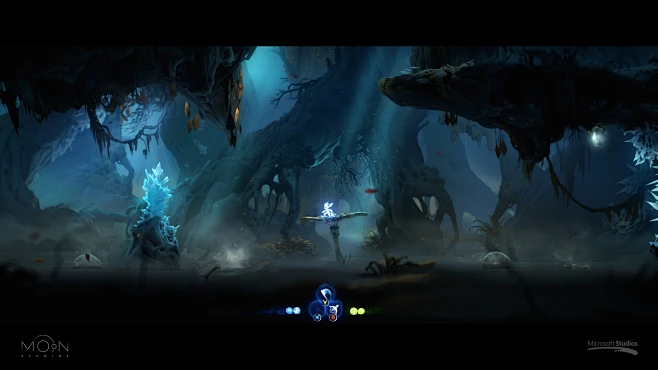 {游戏系列}奥地利ori《奥日与黑暗森林》（UI,角色，场景）-花瓣网