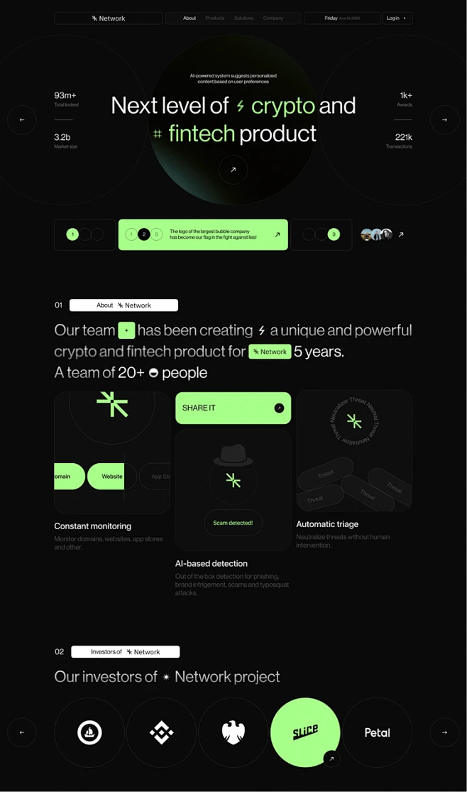 Web3 Fintech website design by Awsmd on Dribbble-花瓣网