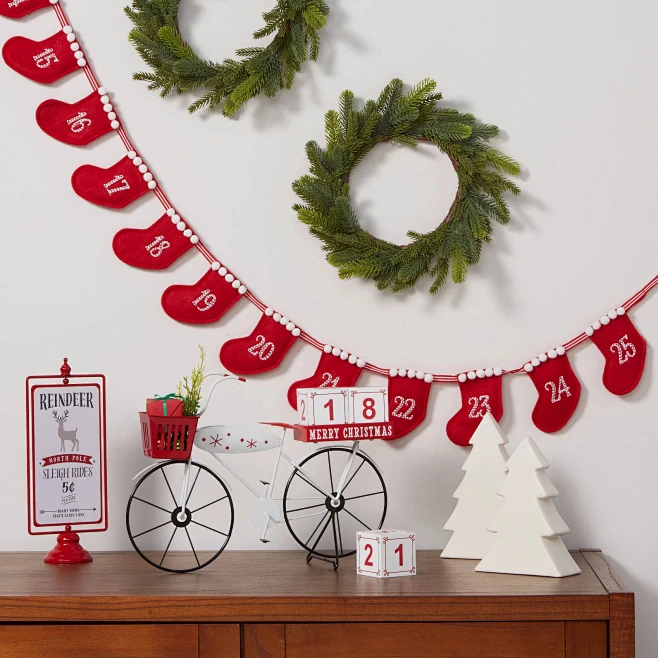 Bicycle with Countdown Blocks Advent Calendar - Wondershop&8482 : Read ...