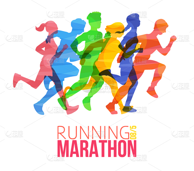 慢跑,马拉松赛跑,海报,色彩鲜艳,活力,运动,迅速,鞋子,女人,现代