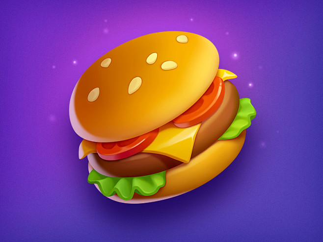 Burger cheeseburger object hamburger asset art fast food game icon gam.webp