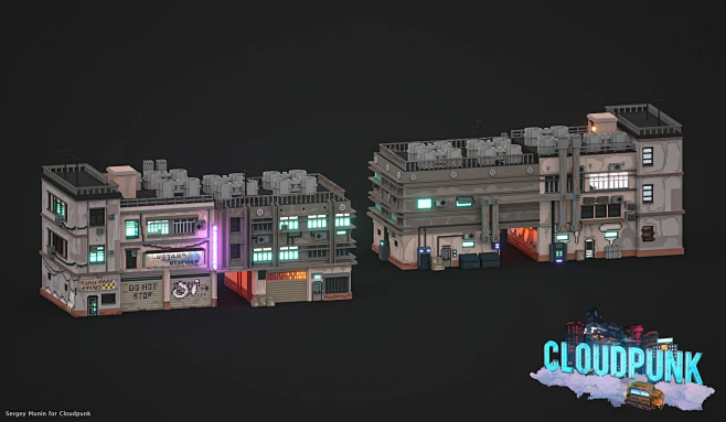 Models for Cloudpunk-花瓣网