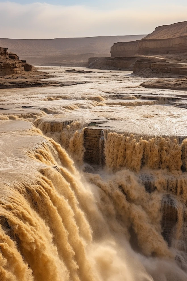 壶口瀑布国内城市山西旅游景点风景摄影图-花瓣网