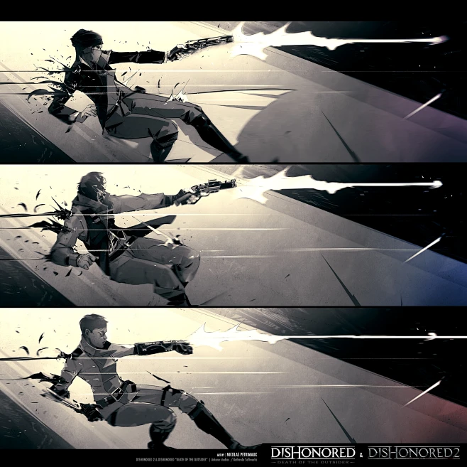 Dishonored | Tutorials pictures for Combat, Nicolas Petrimaux ...