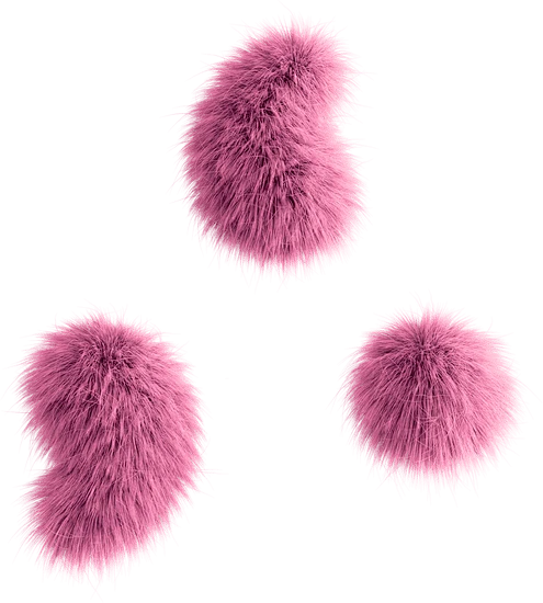 Pink 3D Fluffy Symbols Apostrophe, Comma & Dot-花瓣网