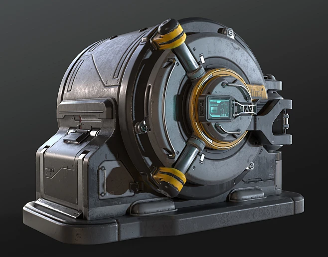 Scifi Safe, Boy Sichterman : Futuristic safe I concepted, and made game ...