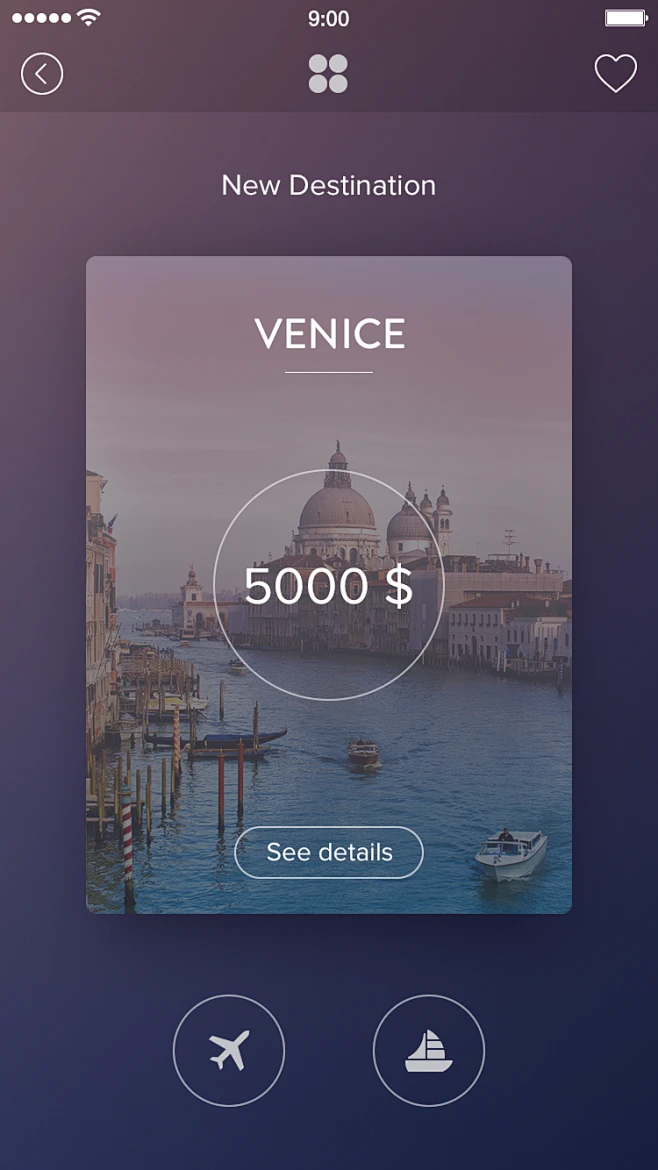 Venice card full-花瓣网