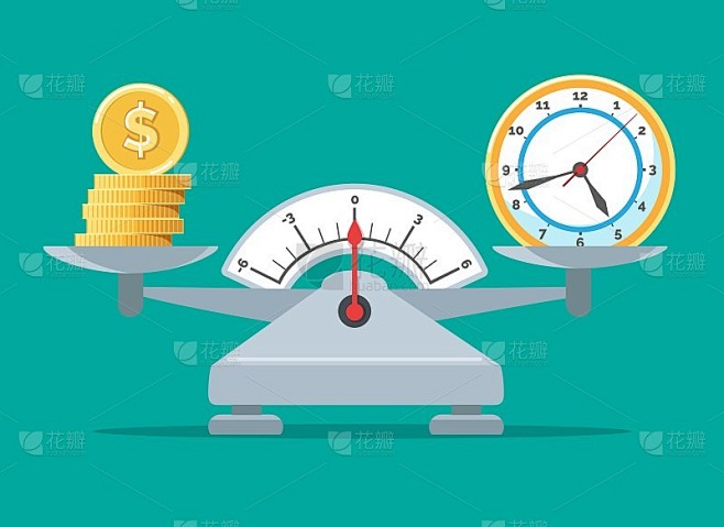 Time is money scale icon