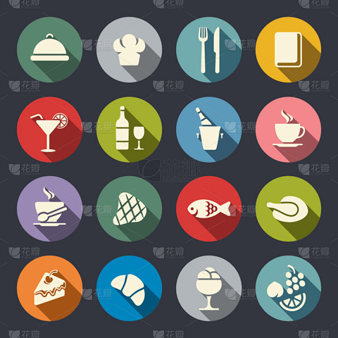 餐厅图标集