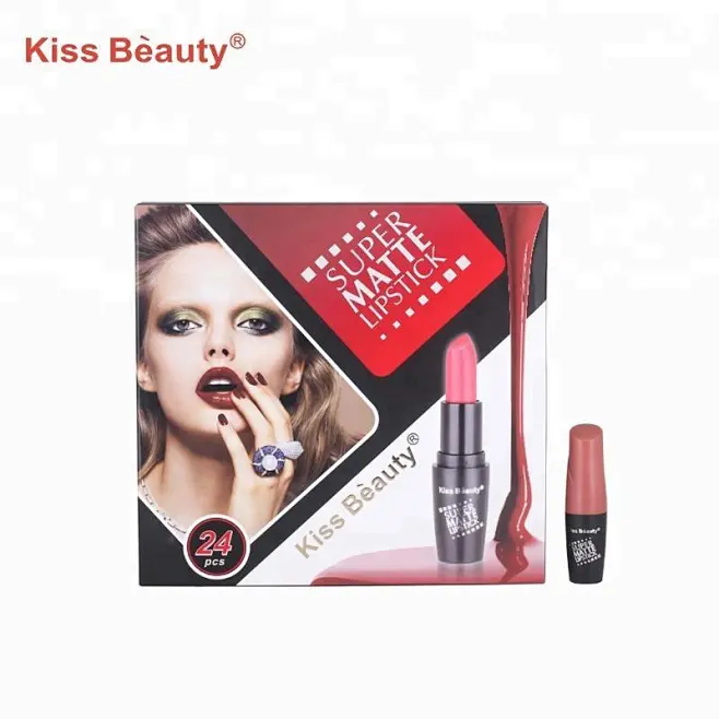 Private Label Multi-colors Miss Rose Labiales Super Matt Lipstick Set ...