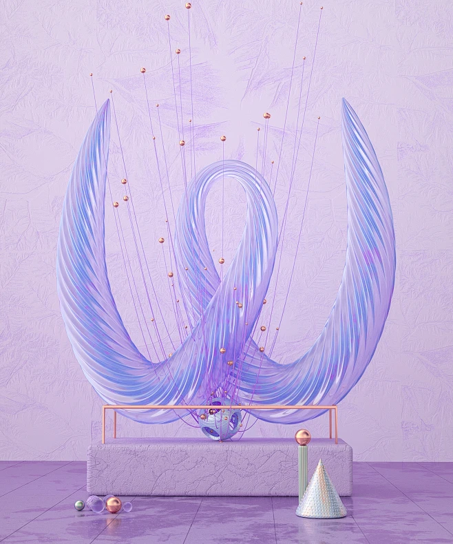 C4D-26个字母练习_执念萧萧_68Design-花瓣网