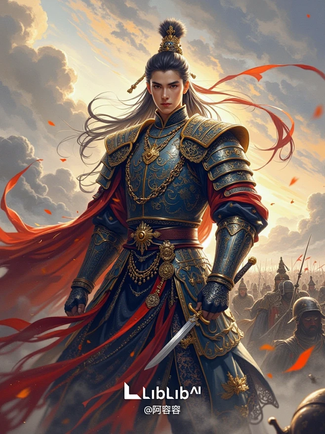 阿容容_古风武侠小说插画，厚涂cg插画，游戏原画-LoRA-阿容容-LiblibAI-花瓣网