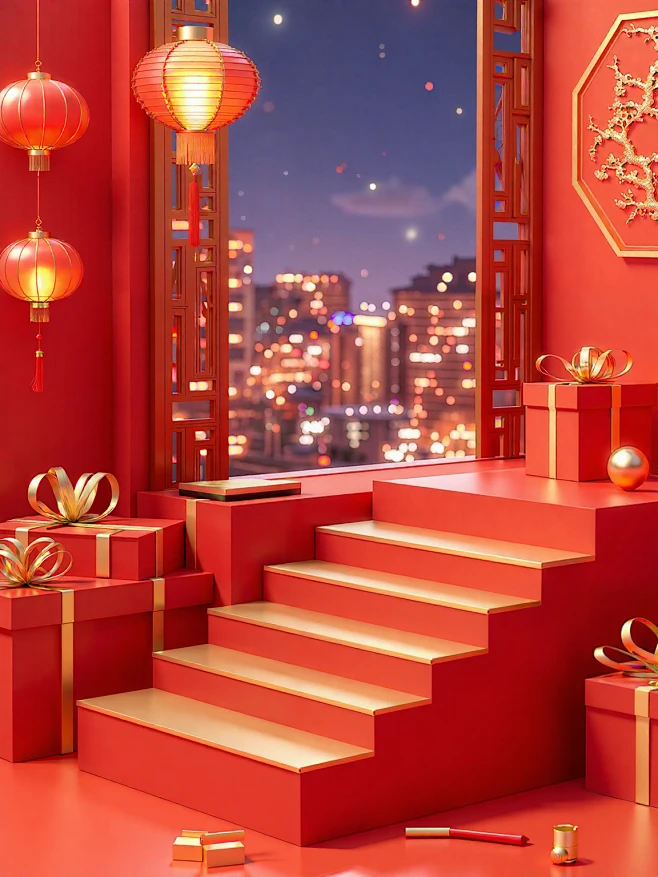 F.1_电商年货节场景-LoRA-凯歌AIGC设计师-LiblibAI-花瓣网