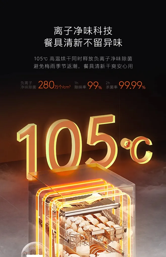 COLMO图灵洗碗机家用消毒柜全自动18套嵌入仿生手洗Pro离子热烘T2-tmall.com天猫-花瓣网