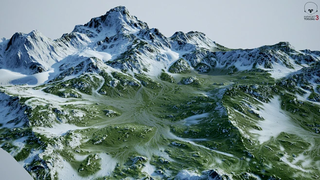 Mountain Terrain - World Machine Study for Challenge, Sergey Kuydin : My submission: https://www ...