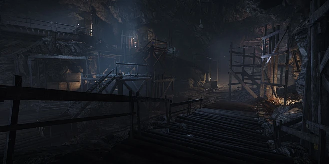 Cave lighting study_CryEngine, Maria Yue : This is an interior lighting study I've done Via ...