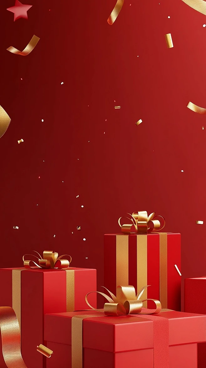 Design a marketing poster with a red background, a booth on the ground ...