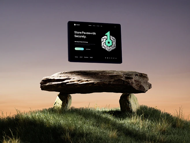 3D cinema 4d crypto minimal blockchain Website Logo Design brand ...