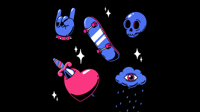 cartoon ILLUSTRATION арт animation 2D Animation gif loop morph motion ...