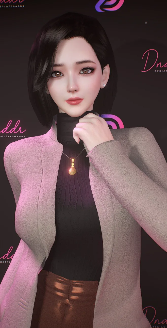 模仿三体动画版第一集罗辑女友-VAM,Virt_A_Mate游戏人物作品二十五-原创3D角色/装备-微元素 - Element3ds.com!-花瓣网