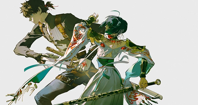 作者（wb）：se_eeeee fate/samurai remnant的宫本伊织和saber-花瓣网