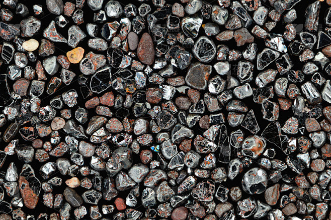 这是火山沙粒的特写。Hormoz岛,伊朗