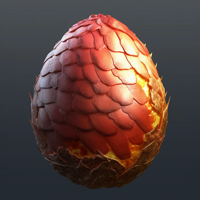 TiboseKing_A_red_dragon_egg_the_dragon_egg_with_cracks_and_real ...
