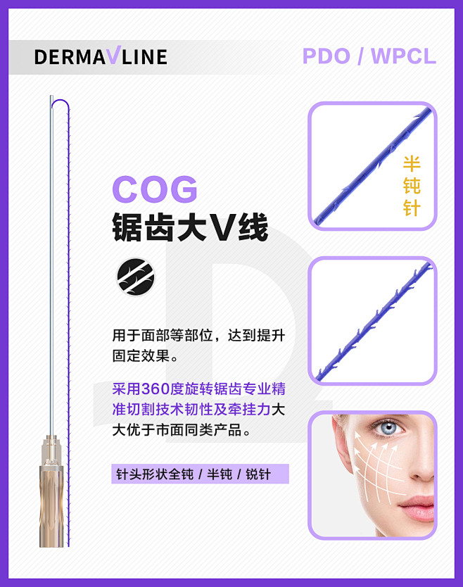 DERMALINE锯齿大v线23-2