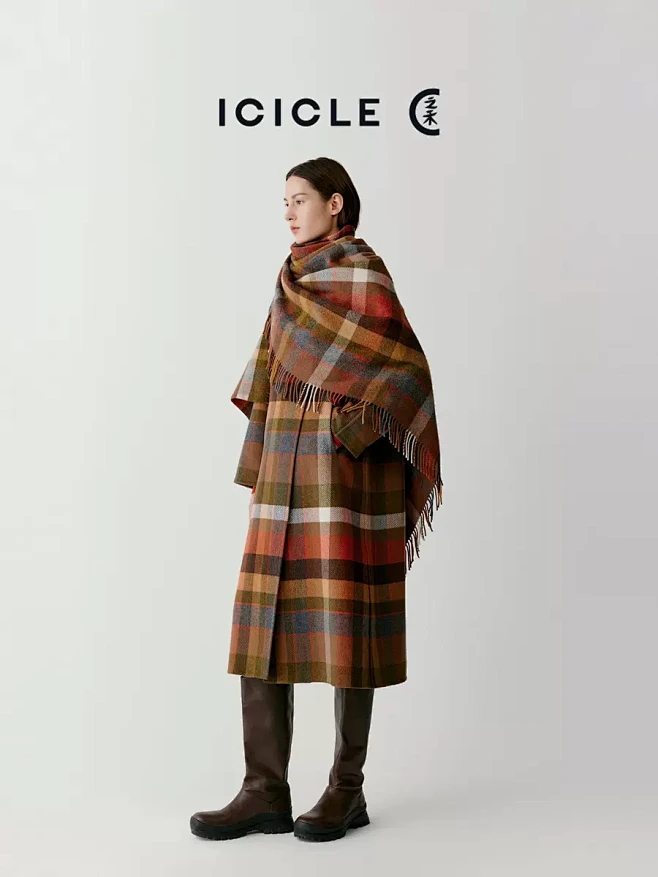 【AIR COAT】ICICLE之禾女装2023冬季新款羊毛羊绒双面呢长款大衣-tmall.com天猫-花瓣网