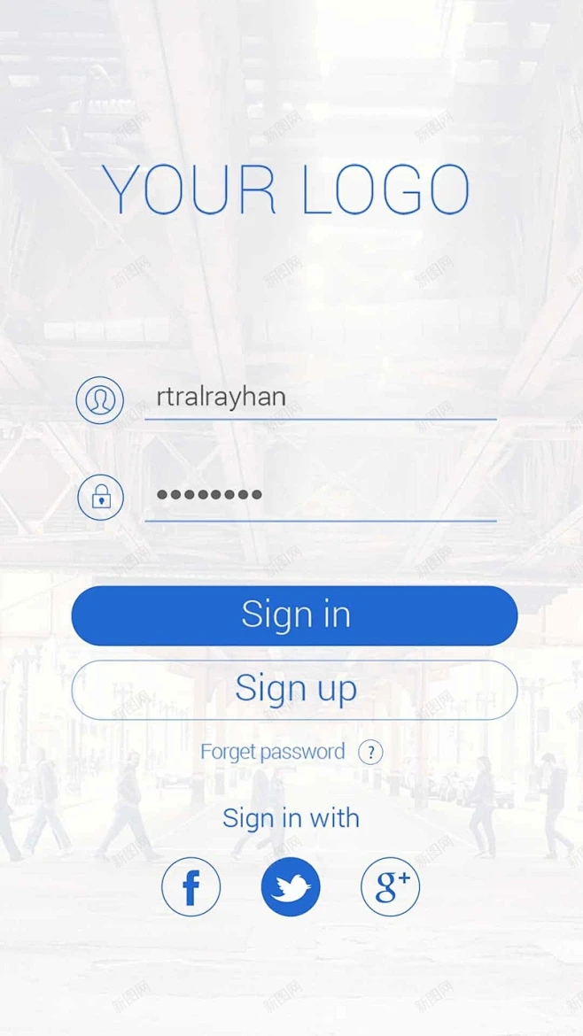 简约风格的手机APP登录界面高清素材 APP H5 h5 ios psd ui设计 小清新 手机 文艺 界面 登录 白色 简约 软件 背景底图 背景 设计图片 免费下载 页面网页 平面电商 ...
