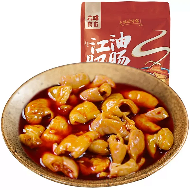 六味魔方江油肥肠红油麻辣香辣猪大肠卤味熟食袋装220g*2加热即食-tmall.com天猫-花瓣网