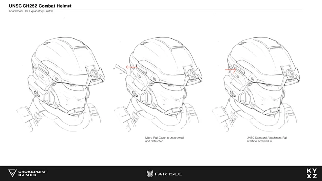Far Isle - UNSC Helmet, Kieren Xiang : Design work done for the ARMA 3 ...