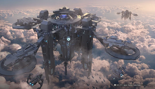 Galaxy Space Station-花瓣网