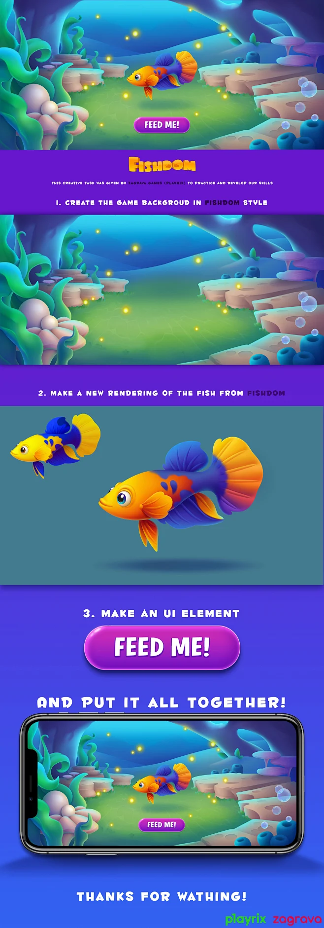 background button design fish fishdom location Ocean playrix sea UI underwater-花瓣网