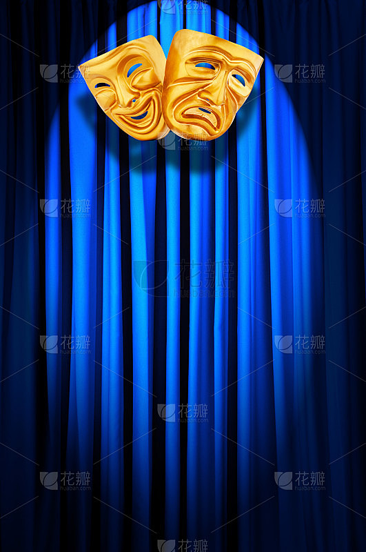 带面具的戏剧表演概念